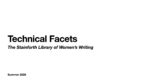 Technical Description of The Stainforth Library of Women’s Writing ...