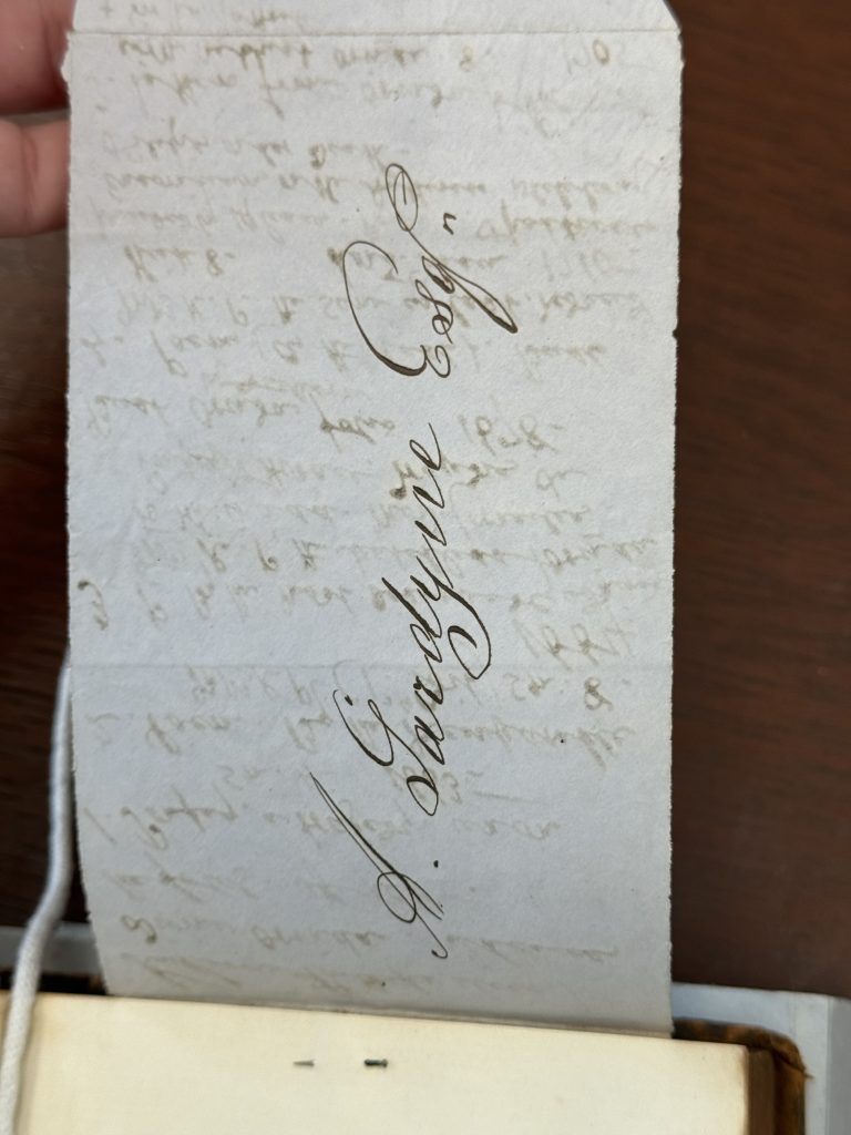 Alexander Gardyne Letter (2 of 2) | The Stainforth Library of Women's ...